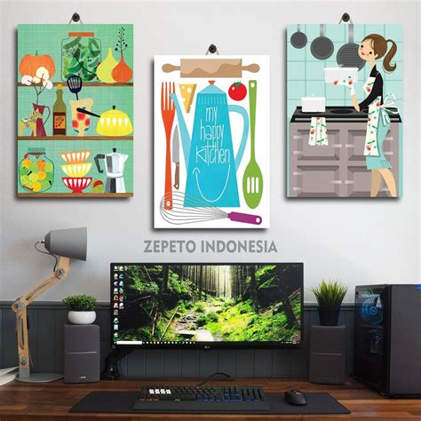 Jual 21 40 Hiasan Kamar Pria Poster Restoran Lesehan 20x30 W2due Nhukm Pajangan Ruang Kayu