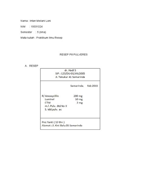 Resep Pulvis Pdf
