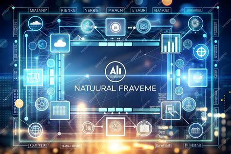 ai driven language processing frame abstract symbols and data patterns