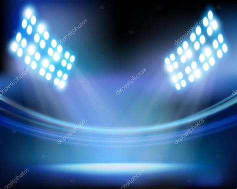 Stadium Lights Vector Illustration Stock Vector By ©silvae 15767061