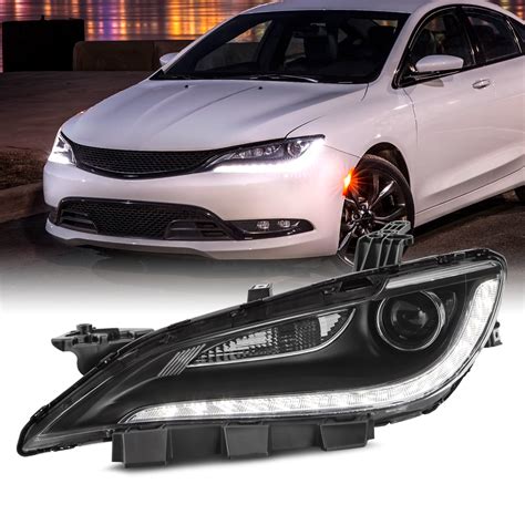 Akkon Fit 2015 2016 2017 Chrysler 200 15 17 Hid W Led Drl Chrome
