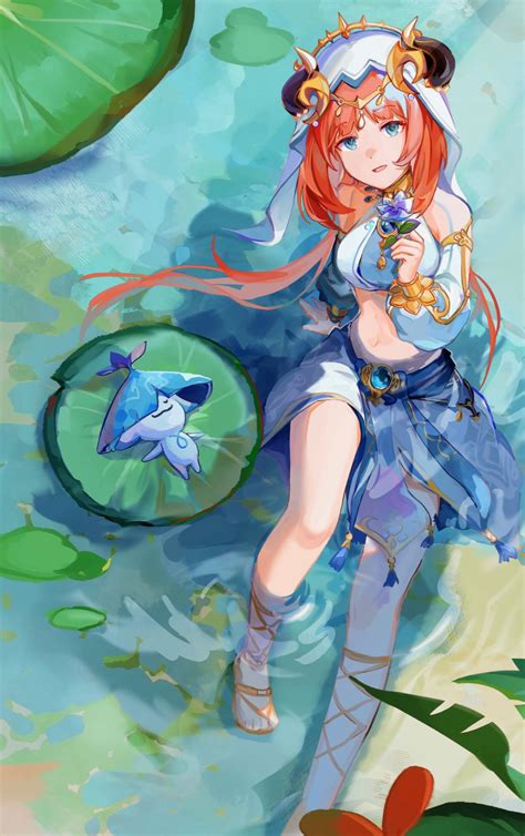 Nilou Aranara And Ararycan Genshin Impact Drawn By Moccar778 Danbooru