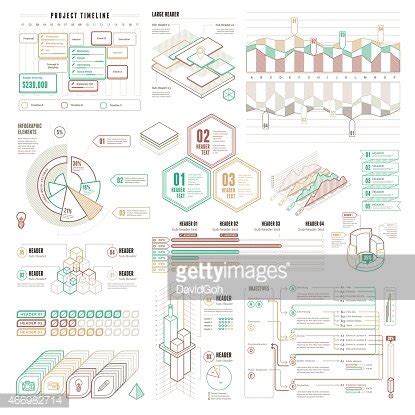 Line Ui Infographic Elements Complete Set Stock Clipart Royalty Free FreeImages
