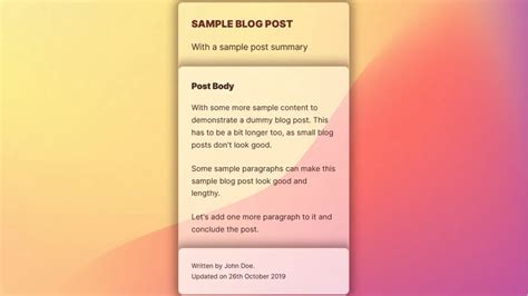 49 Css Glassmorphism Examples Freefrontend