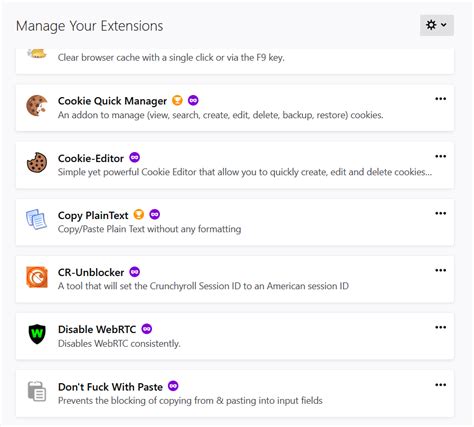 Will The Extensions Page Ever Become User Friendly It Is A Lot Of Hassle To Click On The Option