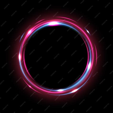 Premium Vector Rounded Light Shiny