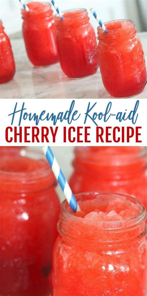 Homemade Cherry Icee Recipe For Summer Icee Recipe Frozen Drinks