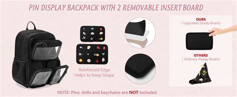 Prokva Ita Bag Pin Display Backpack With Insert Kawaii