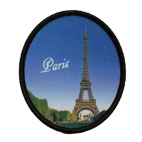 Eiffel Tower Paris France Patch Travel Badge Dye Sublimation Iron On