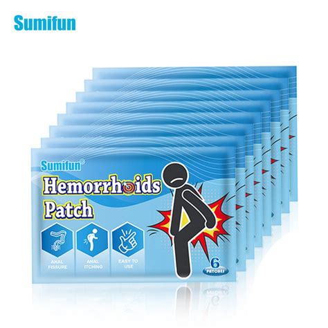 612243648pcs Sumifun Hemorrhoids Remove Patch Internal External