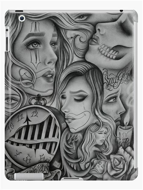 Cool Chicana Drawings Prison Art Tattoo Posters Chicano Style Tattoo