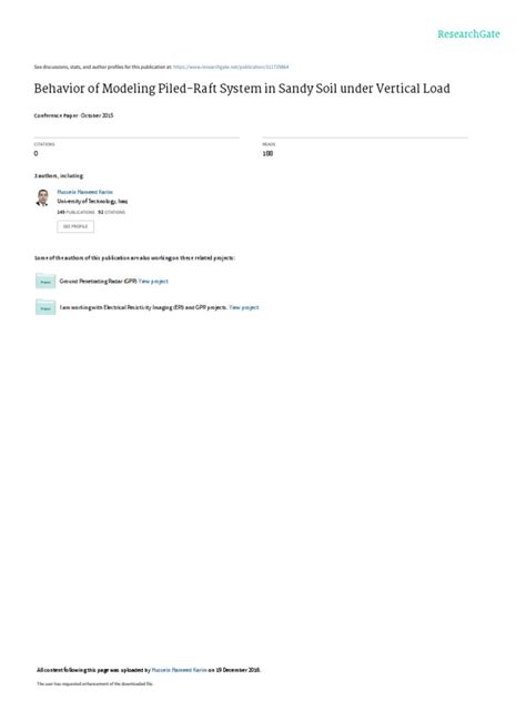 Plaxis 2d Cprf Analysis Pdf Deep Foundation Geotechnical Engineering