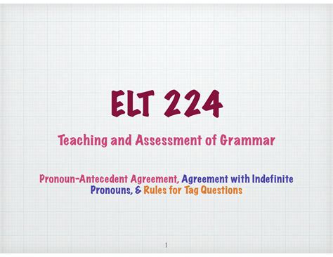 Solution Lesson 3 Pronoun Antecedent Agreement Agreement With
