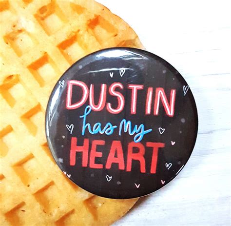 Stranger Things Pin Dustin Stranger Things Button Stranger Etsy