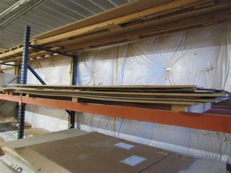 Contents Of Pallet Racking Including All Sheet Goods Plywood And Ect