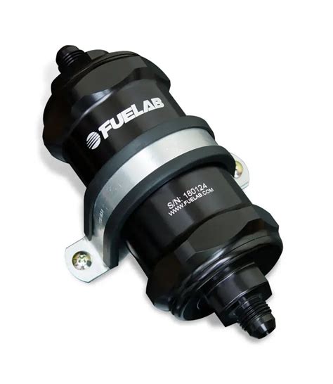 Fuelab 818 In Line Fuel Filter Standard 6an Inout 6 Micron Fiberglass