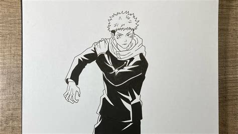 Drawing Yuji Itadori Step By Step Jujutsu Kaisen Youtube