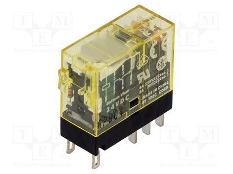 Rj2s Cld1 D24 Idec Relay Electromagnetic Dpdt Ucoil 24vdc Icontacts Max 8a Rj Tme