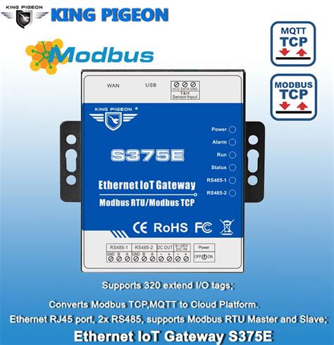 Ethernet Modbus Mqtt Iot Gateway Gsm 2g Gps Terminal Router King