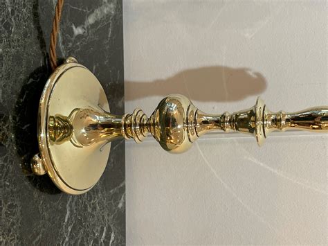 Quality Solid Brass Table Lamp Circa 1910 1920