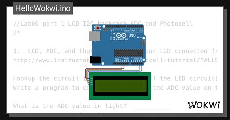 Lab06 Part 1 Lcd I2c Backpack Adc And Photocell Wokwi Esp32 Stm32