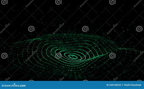 3d Digital Circular Dynamic Wave Technology Wave Seamless Flow