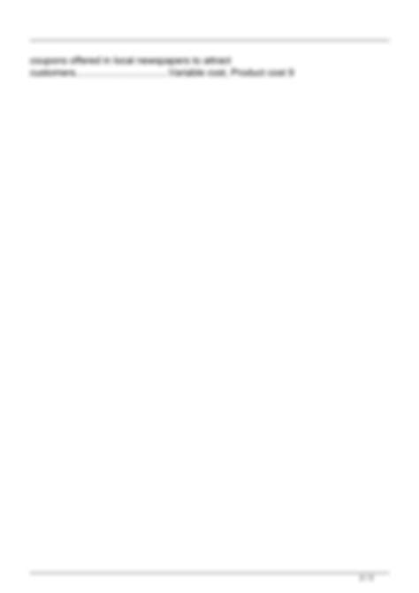 Solution Solved 2 46 Classification Of Costs Papa S Pizza Heaven Serves Take Out Pizza From