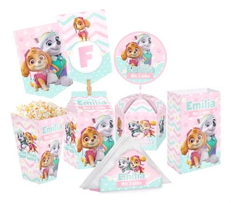 Kit Imprimible Cumpleaños Paw Patrol Nena Mercadolibre
