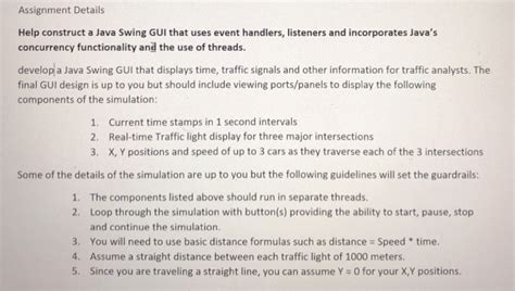Assignment Details Help Construct A Java Swing Gui