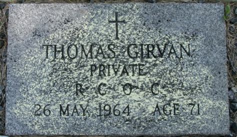 Biography For Ww1 Veteran Thomas Girvan British Army The Kenora Great War Project