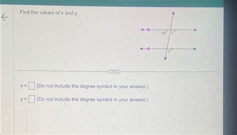 Solved Find The Values Of X ﻿and Yx Do Not Include The