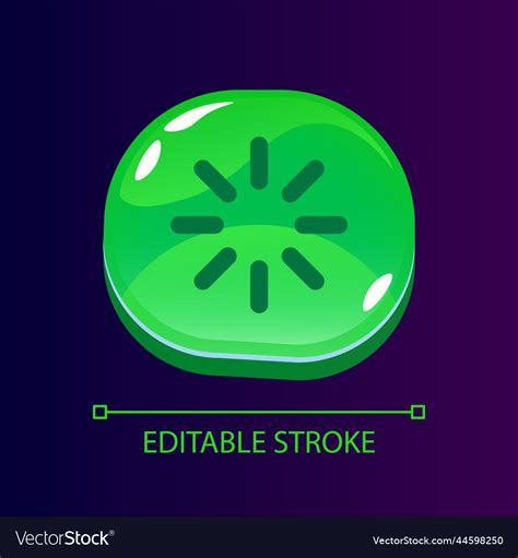 Wait For Loading Glossy Ui Button With Linear Icon