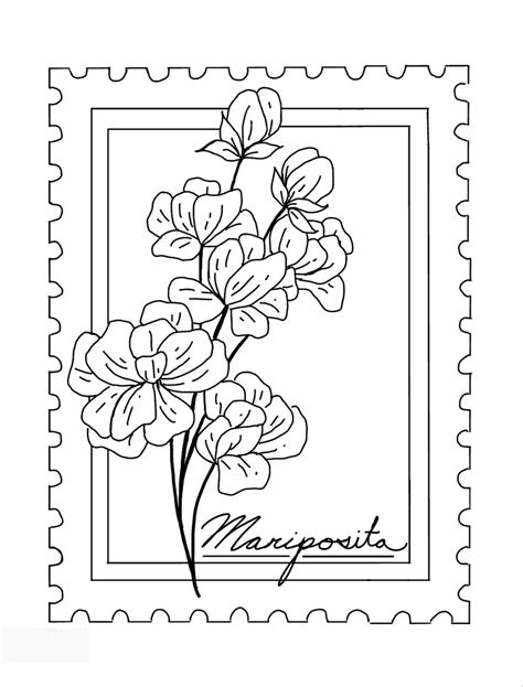 Floral Postage Stamp Artofit