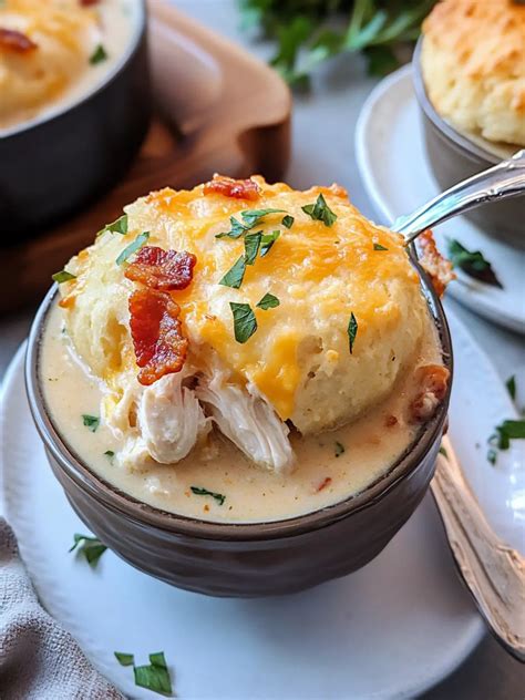 Savory Chicken Bacon Cheddar Bay Biscuit Soup Bliss Kataleya Recipes