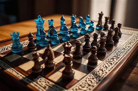 Arabic Chess Set Premium Ai Generated Image