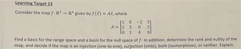 Solved Consider The Map F R R Given By F X Ax Where Chegg Com