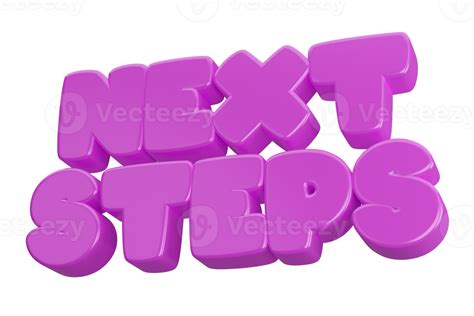 Next Steps 3d Word Text 17421232 Png