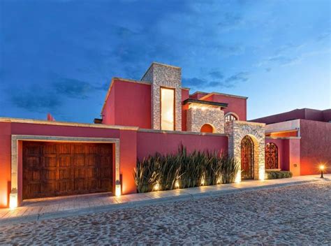 Casa El Encanto San Miguel De Allende Fachada De Casas Mexicanas