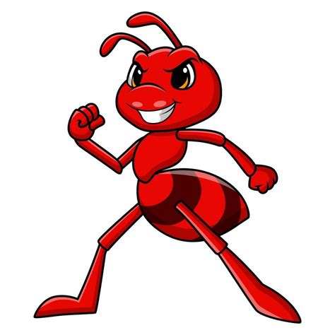 Cute Ant Cartoon On White Background 35117544 Vector Art At Vecteezy