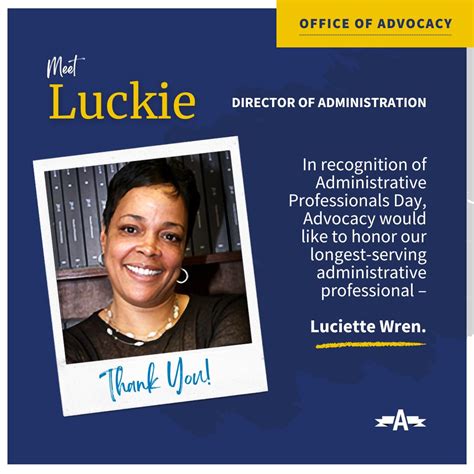 Lucky To Have Worked With Luckie For Almost 18 Years She Has Been A