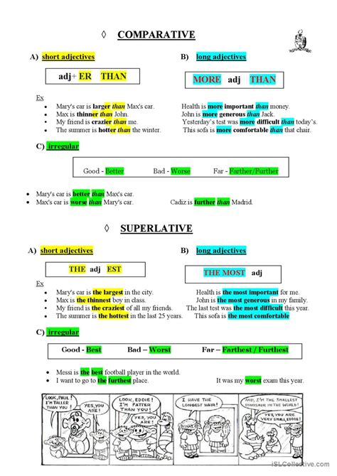 Comparisons Práctica General D… English Esl Worksheets Pdf And Doc