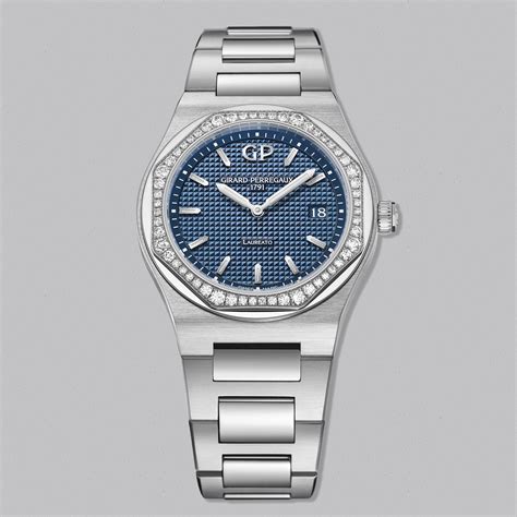 Laureato 34 Mm Diamond Blue Swiss Gallery Uk