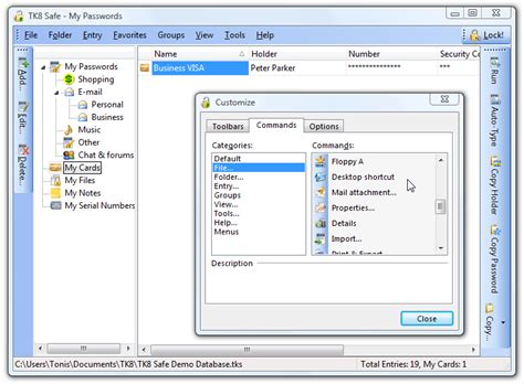 Secure Password Software Tk8 Safe Store And Use Your Passwords Easily