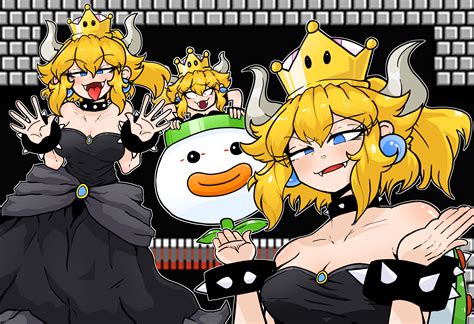 Bowsette Mario And 2 More Drawn By Bonhhmhm Danbooru