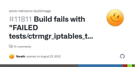 build fails with failed tests ctrmgr iptables test py