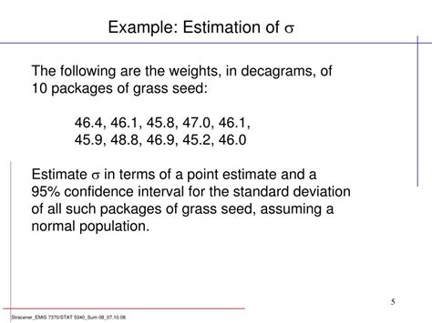 PPT Estimation Of Standard Deviation Percentiles PowerPoint