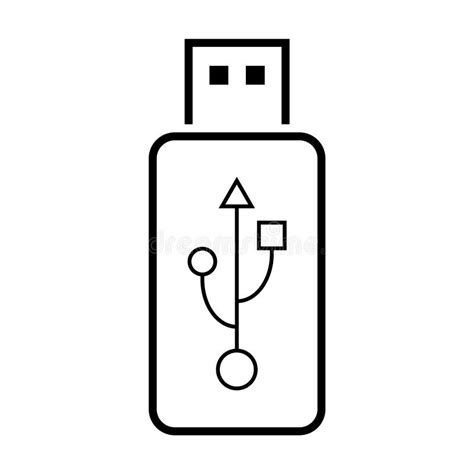 Usb Icon Technology Connect Device Sign Electronic Portable Symbol Vector Illustration Media Usb Icon Technology Connect Device Sign Electronic Portable Symbol Vector Illustration Media
