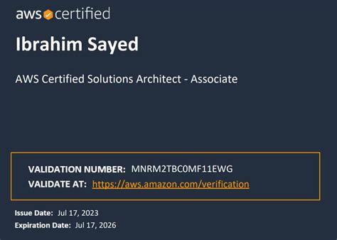 Ibrahim Sayed Pmp On Linkedin Accenture Aws Awscloud 5g Awscertification 50 Comments