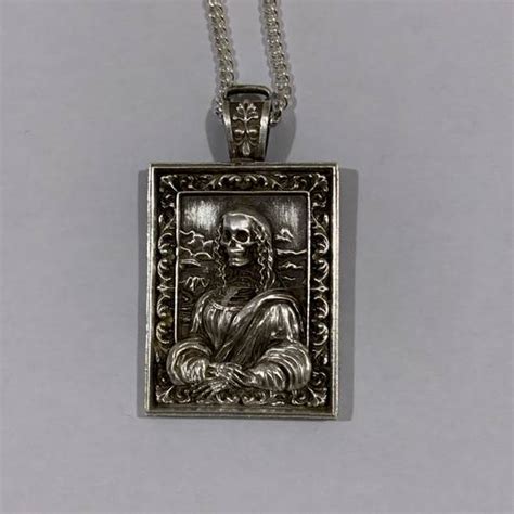 Dead Mona Pendant Made From 925 Sterling Silver Scrolller