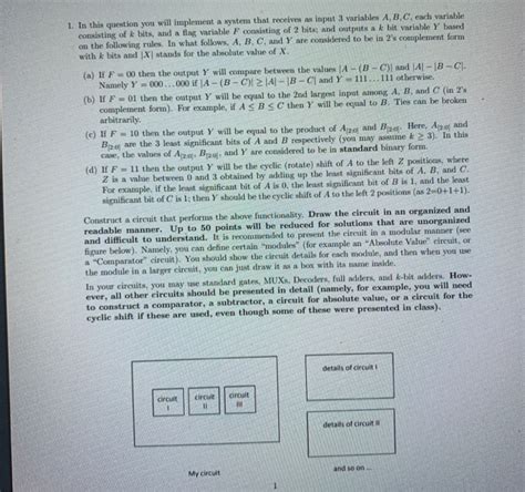 Solved In This Question You Will Implement A System That Chegg Com